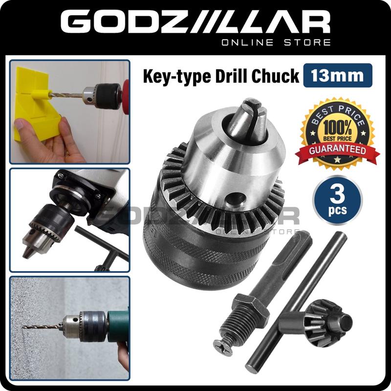 1/2" 13mm Key-type Drill Chuck Head Set | With Chuck Key & SDS - TikTok ...