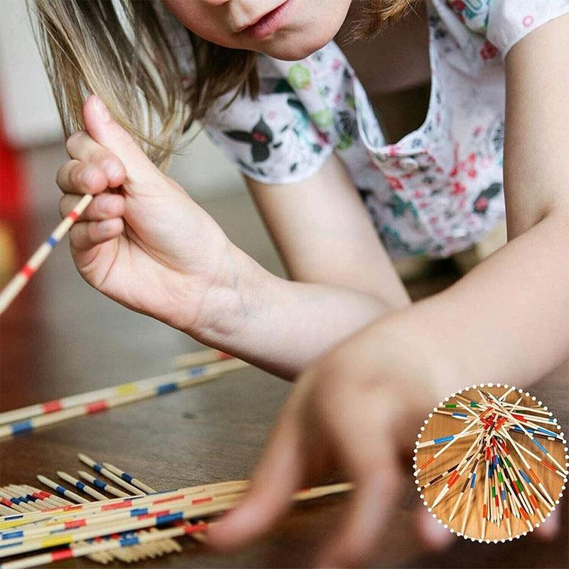 Classic Game Wooden Sticks Colorful Pick Up Sticks Pick Up 31Sticks ...