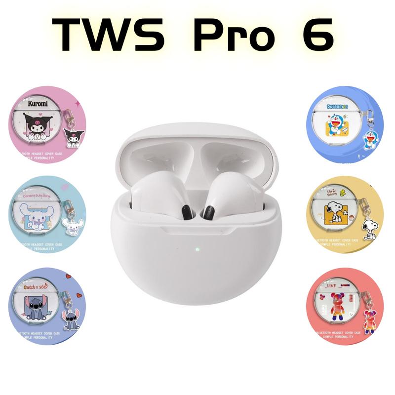 [Earbuds With Case] TWS Pro6 Mini Earbud Wireless Bluetooth Earphones ...