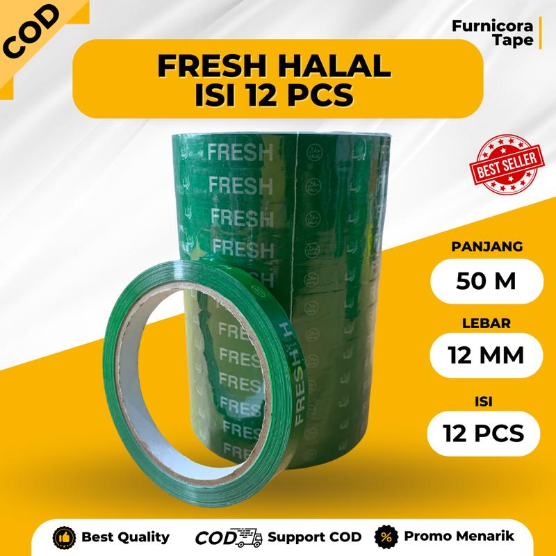 12 PCS - Lakban Isolasi Sayur Buah Fresh Vegetables - Isolasi Fresh ...