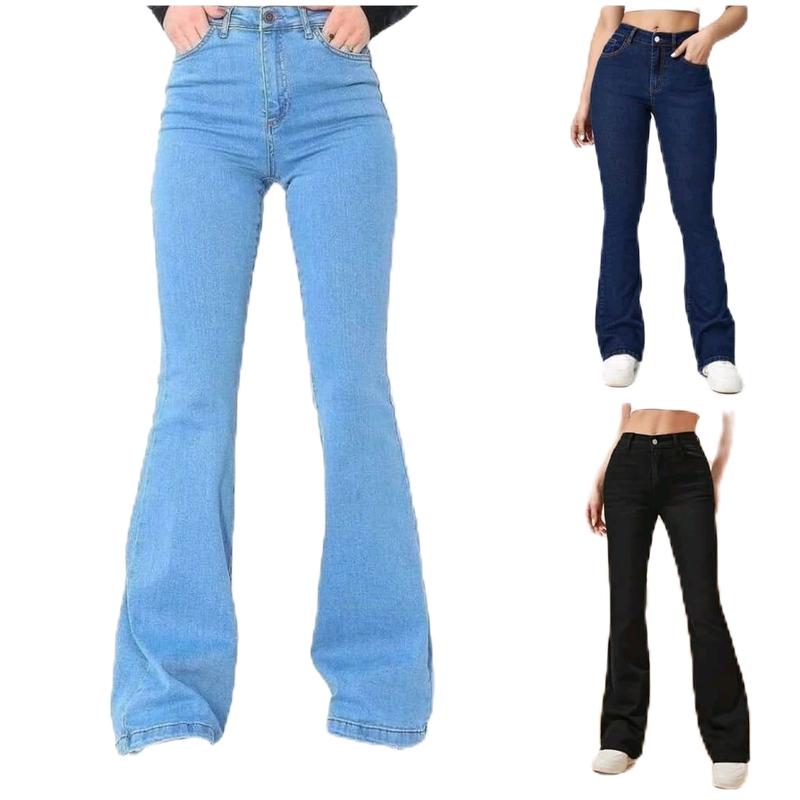 Seluar Bootcut Jeans Wanita Black White LADIES - TikTok Shop Malaysia