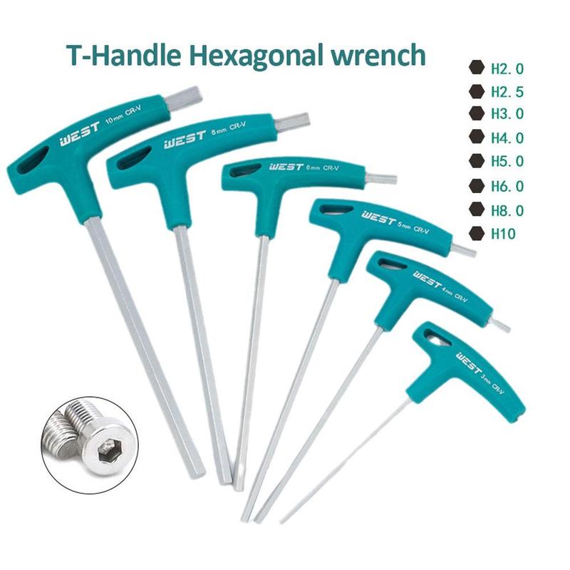 Hex Key Allen 2.0-10mm Hexagonal Wrench With Rubber Handle Set - TikTok ...