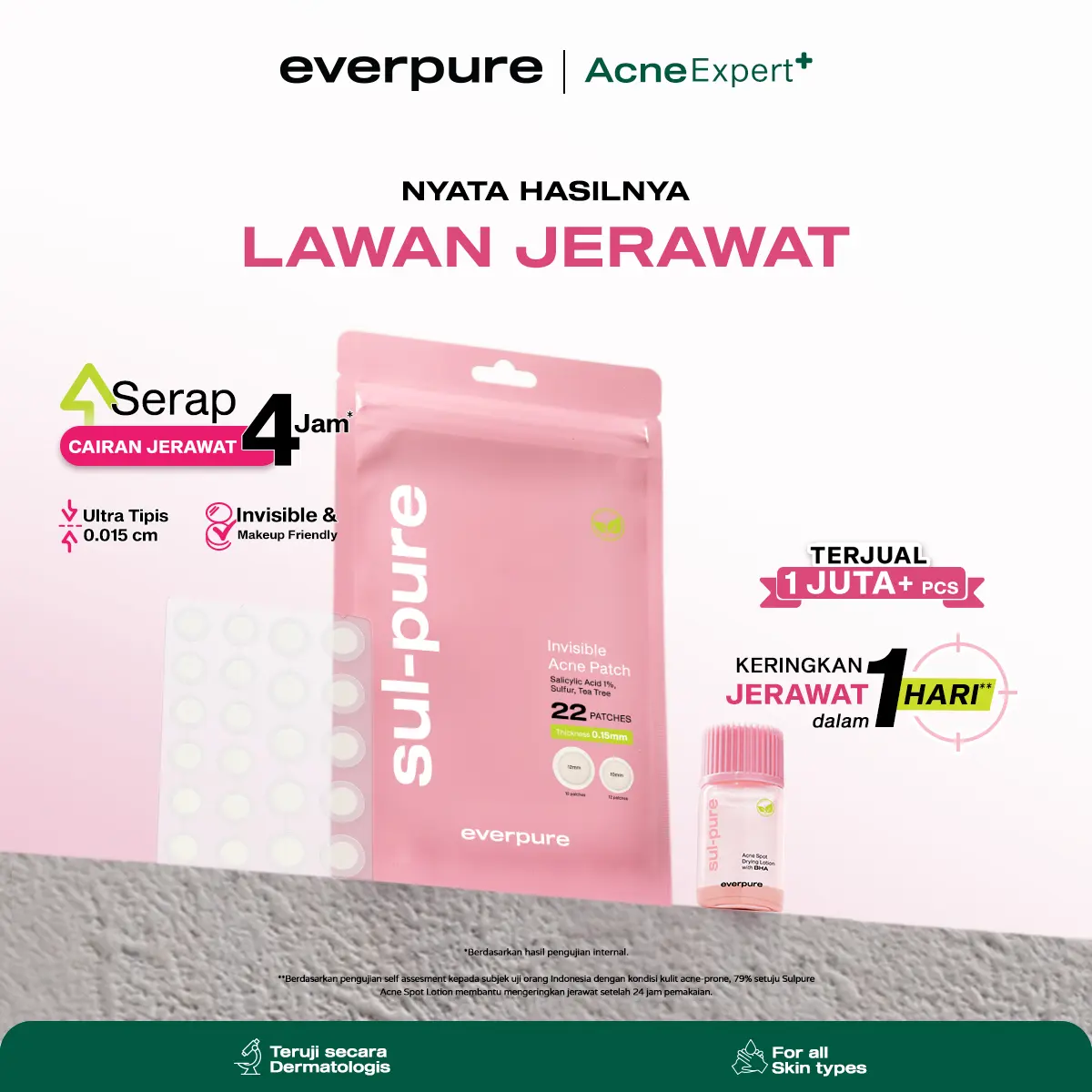 [Exclusive Tiktok] EVERPURE Acne Rescue Kit Bundle | Sulpure Invisible ...