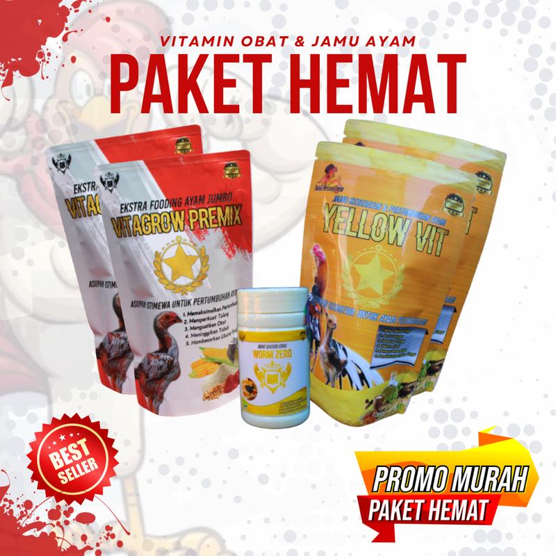PAKET HEMAT PONDASI Ayam Masa Pertumbuhan Vitamin, Jamu, Pakan Obat ...
