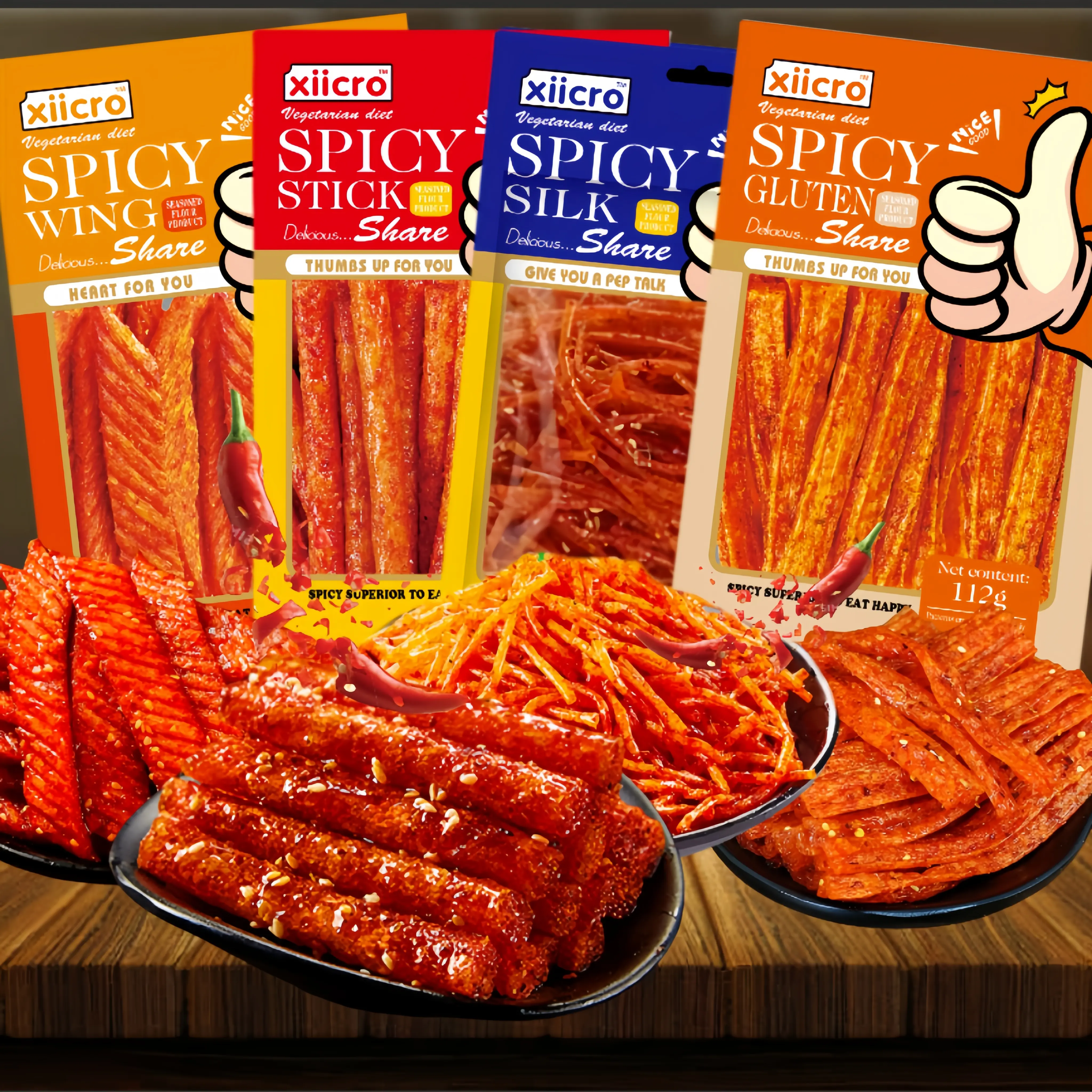 [Buy 1 Take 2] Xiicro-Latiao Spicy sticks Chili strips Spicy - TikTok ...