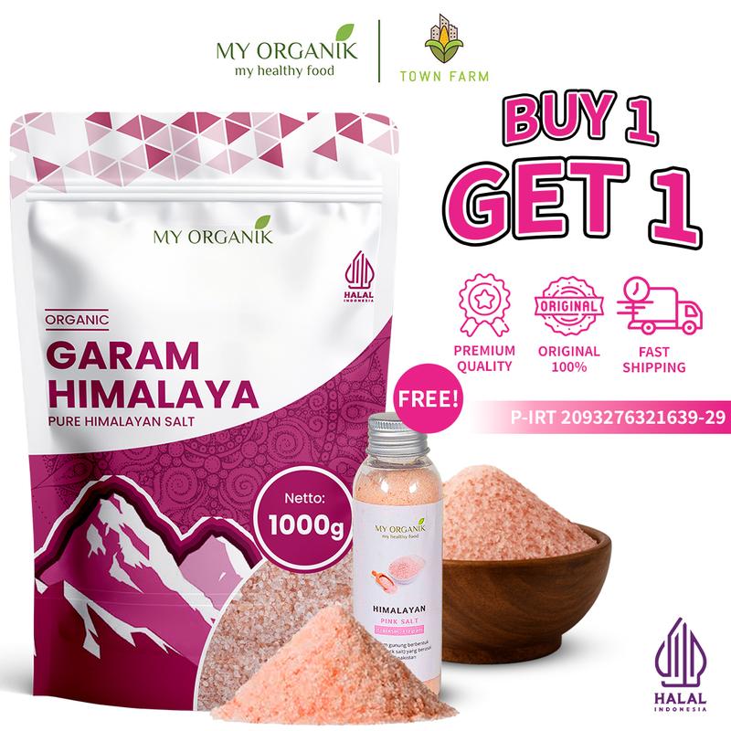 TOWN FARM [BUY 1 GET 1 FREE] Garam Himalaya My Organik 1Kg Asli Pink ...