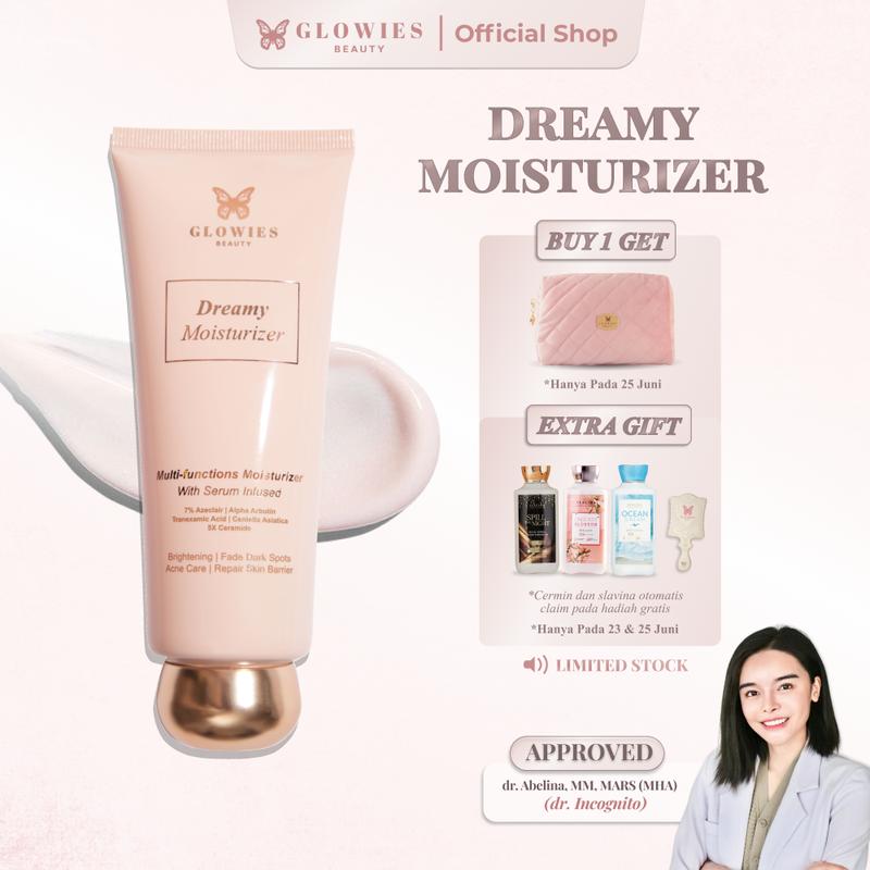 GLOWIES BEAUTY Dreamy Moisturizer | Pelembab Wajah | Skin Barrier ...