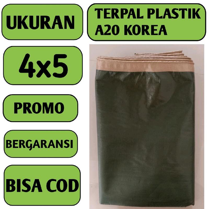 Terpal Plastik A20 Korea 4x5 Army Gold - Model Terbaru - Shop | Tokopedia
