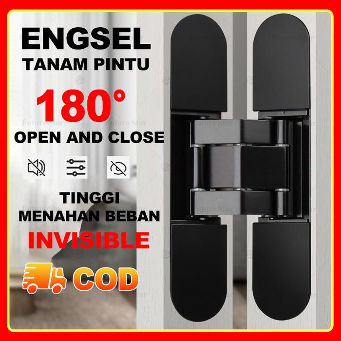 Promo Engsel Tanam Pintu Rumah Holder Invisible Hinges Adjustable Door ...