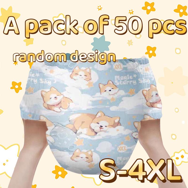 50 PCS Korean Baby Random Design Diapers Pants All Size Unisex - TikTok ...
