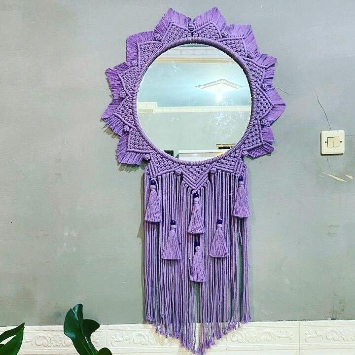 Macrame cermin mandala simple - Shop | Tokopedia