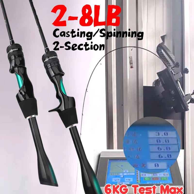 Solid Carbon Fishing Rods Super Soft UL Casting/Spinning Rod - TikTok ...