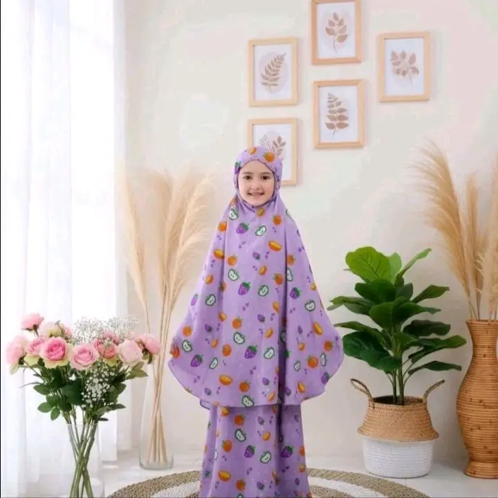 Mukenah Muslim Anak Usia 1 - 9 Tahun Mukenah Adem Lucu Dengan Desain ...