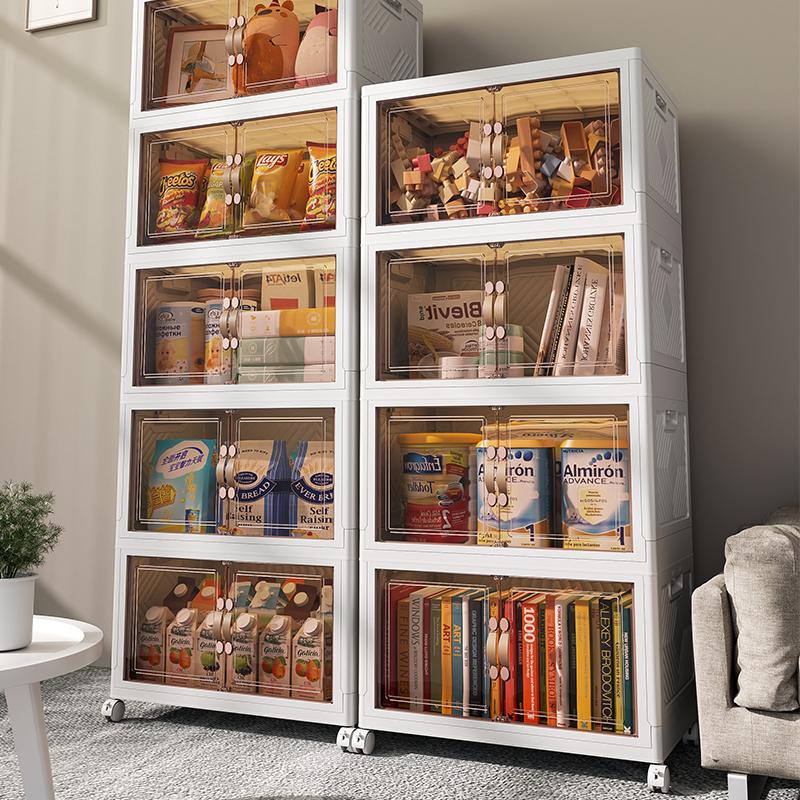 Foldable lockers Home Organizer storage racks Clothes snacks toys ...