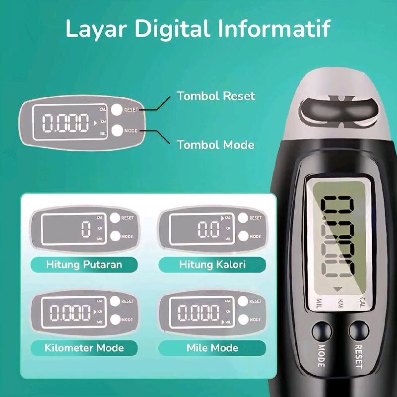 Tali Skipping Bola Anti Slip Ropeless Weighted Ball Cordless Count LCD ...