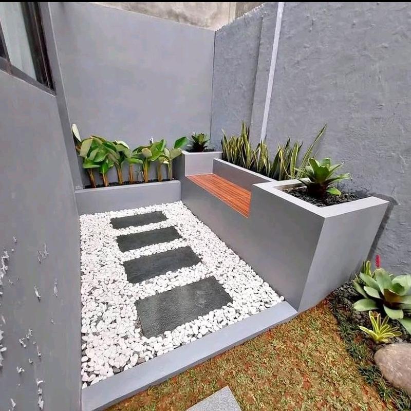 Bangku Taman minimalis cor outdoor Indoors/Kursi beton minimalis ...