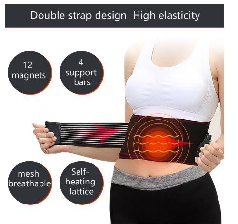 Outdoor running belt compression waist support bracket for relieving ...