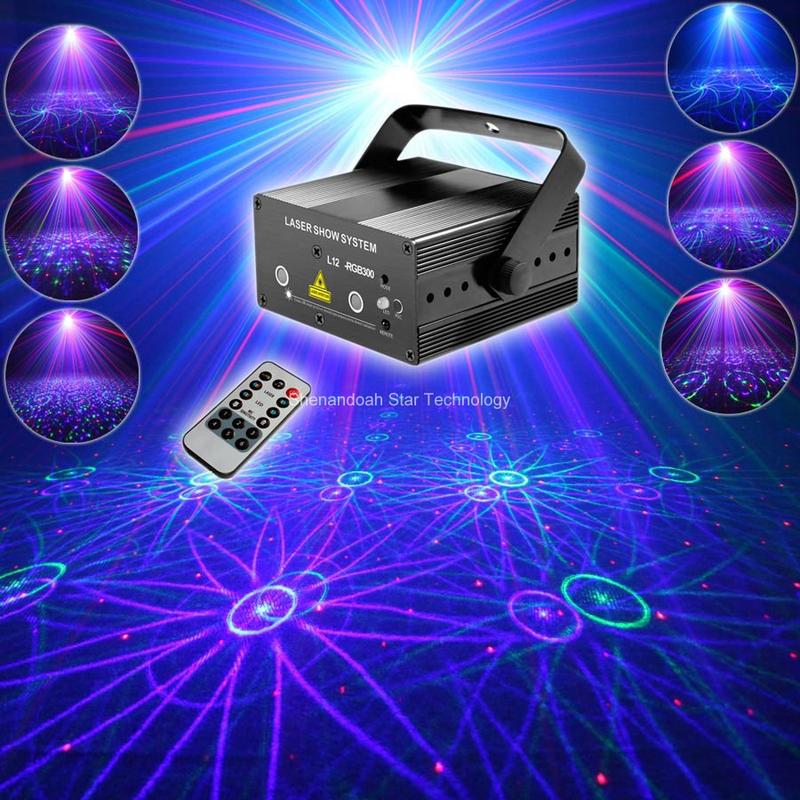 ESHINY MINI RGB 2 Lens Laser 12 Patterns Projector Full Colo - TikTok ...