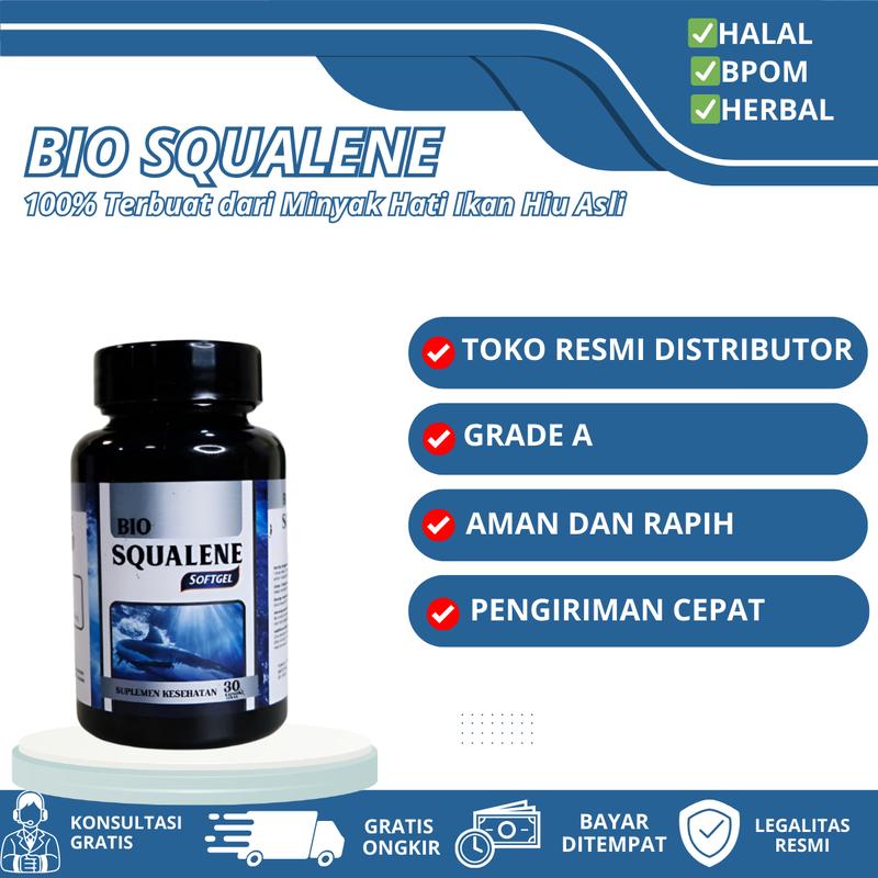 Bio Squalene Original 30 Softgel Ekstrak Minyak Hati Ikan Hi - Shop ...