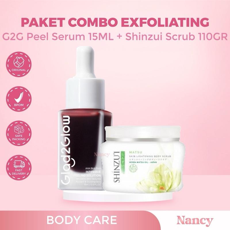 PAKET BODYCARE EXTRA WHITENING G2G PEEL SOLUTION 15 ML + SHINZUI SCRUB ...