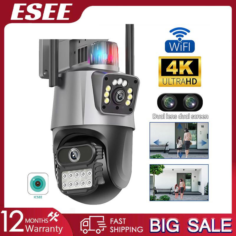 ESEE icsee 6MP 4K CCTV camera 360 wiif, Wireless Outdoor mobile ...