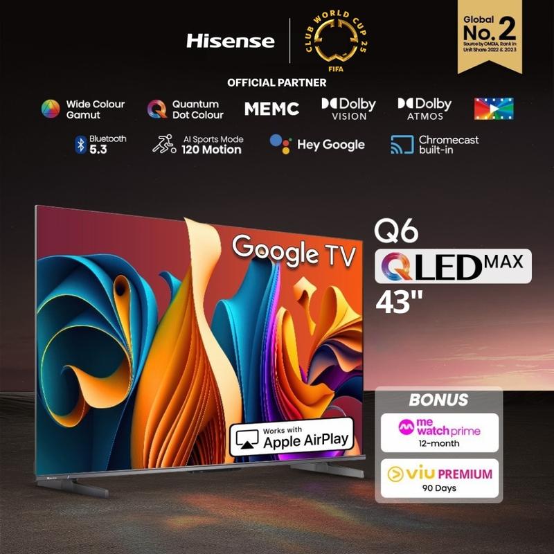 Hisense Q6N 43 inch QLED MAX 4K Google TV | 2025 Quantum Dot - TikTok ...