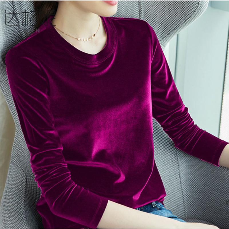 Kemeja-t baldu untuk wanita, Baju atasan lengan panjang, baju-t ...