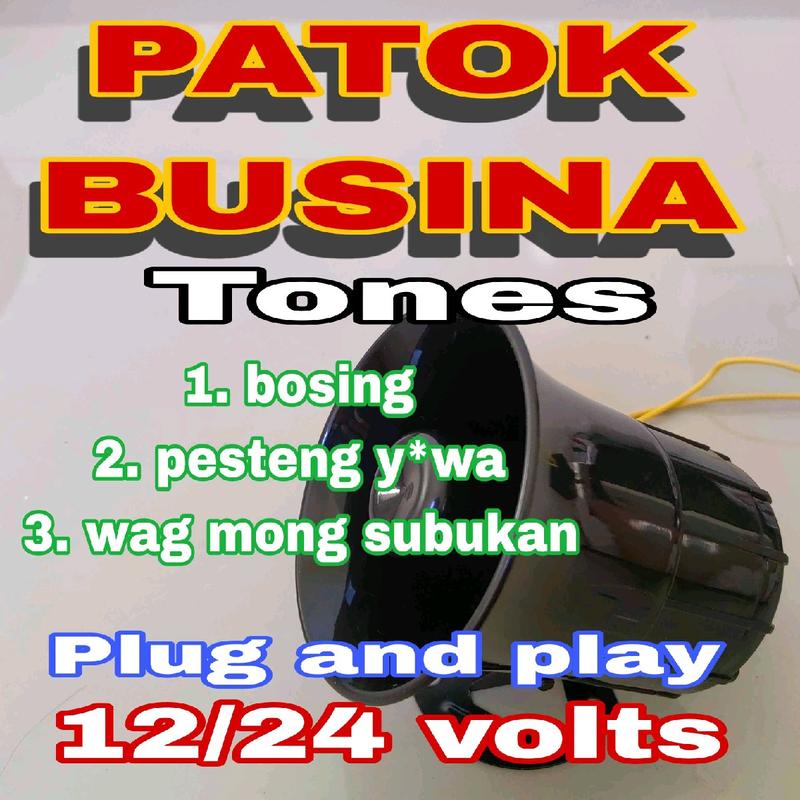 Patok busina talking horn 12 to 24 autovoltage easy install plug ...