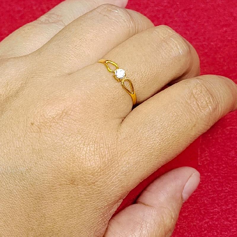 cincin 0.5gr mata 1 cantik emas muda Rings Perhiasan - Shop | Tokopedia