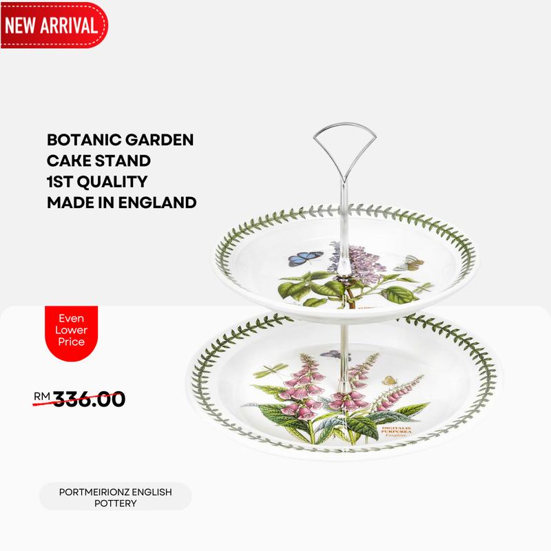 Portmeirion Botanic Garden 2 Tier Cake Stand 1st Quality Kitchenware ...