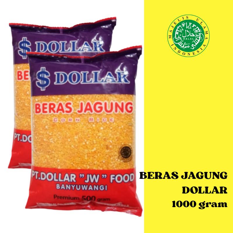 Beras Jagung Dollar 1 kg ( 2 bungkus) Kuning Corn Rice Food - Shop ...