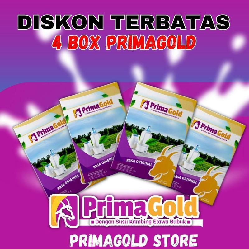 4 BOX SUSU ETAWA PRIMAGOLD BUBUK PRIMA GOLD ORIGINAL ISI 200 - Shop ...