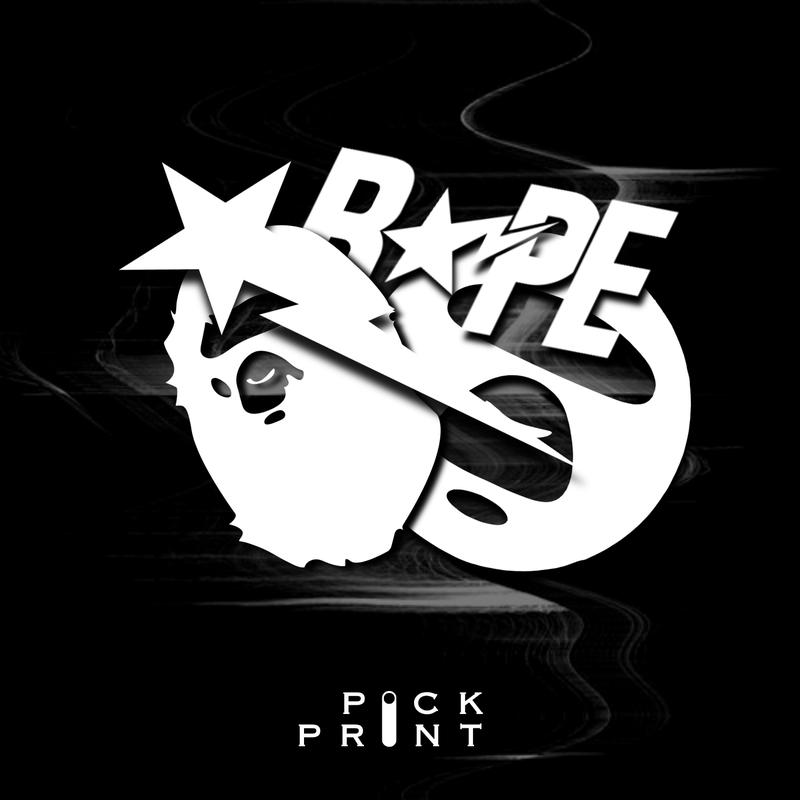 AAPE Vintage Fan Made Sticker VNYL Decal for Tumbler Laptop Motorcycle ...