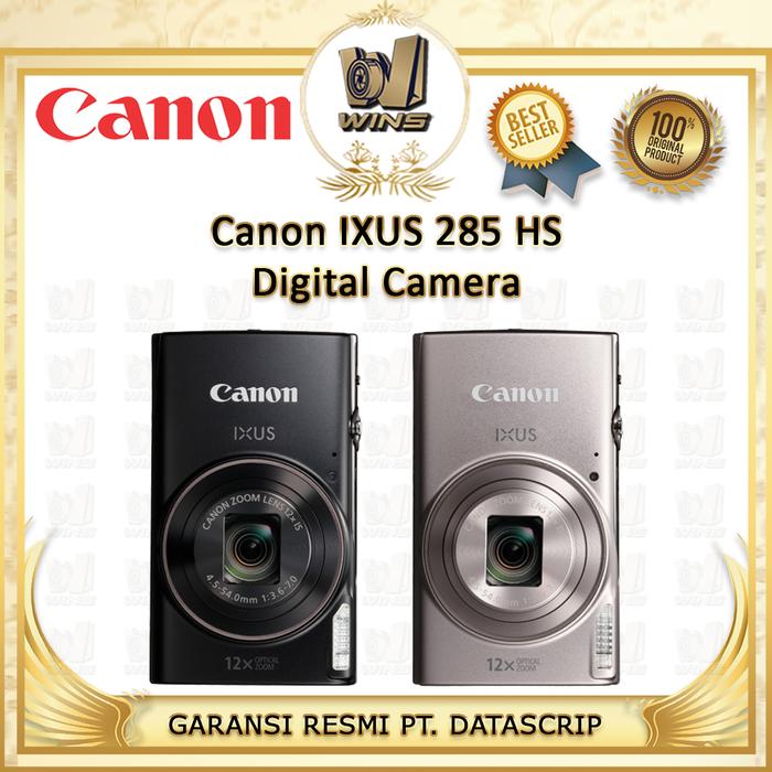 Jual Canon IXUS 285 HS Kamera Digital Hitam Resmi Datascrip 100% ...