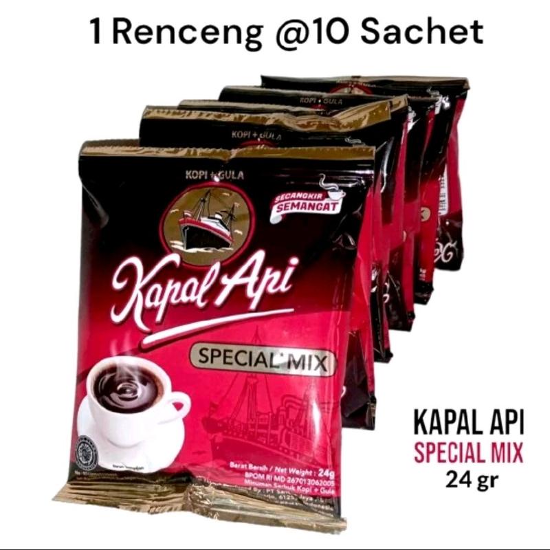 KOPI KAPAL API MIX 1 RENCENG KAPAL API MIX 10 SACHET - Shop | Tokopedia