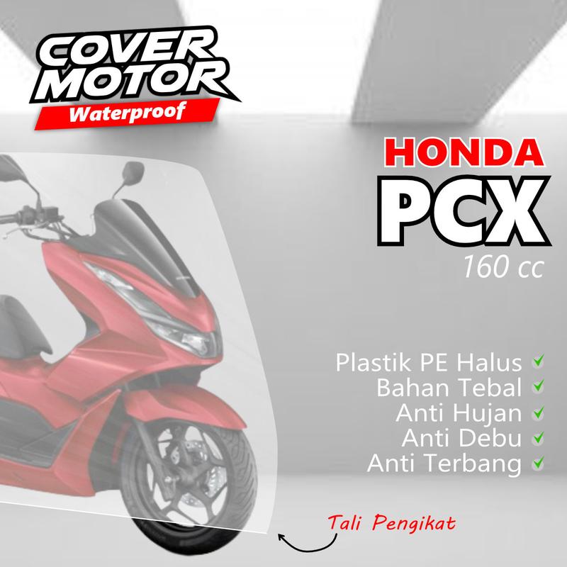 Cover Motor PCX Honda Transparan Waterproof Motorcycle - Shop | Tokopedia