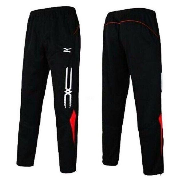 Seluar Mizuno Hitam Bergaris Merah Berpoket Slimfit Tebal Berzip ...