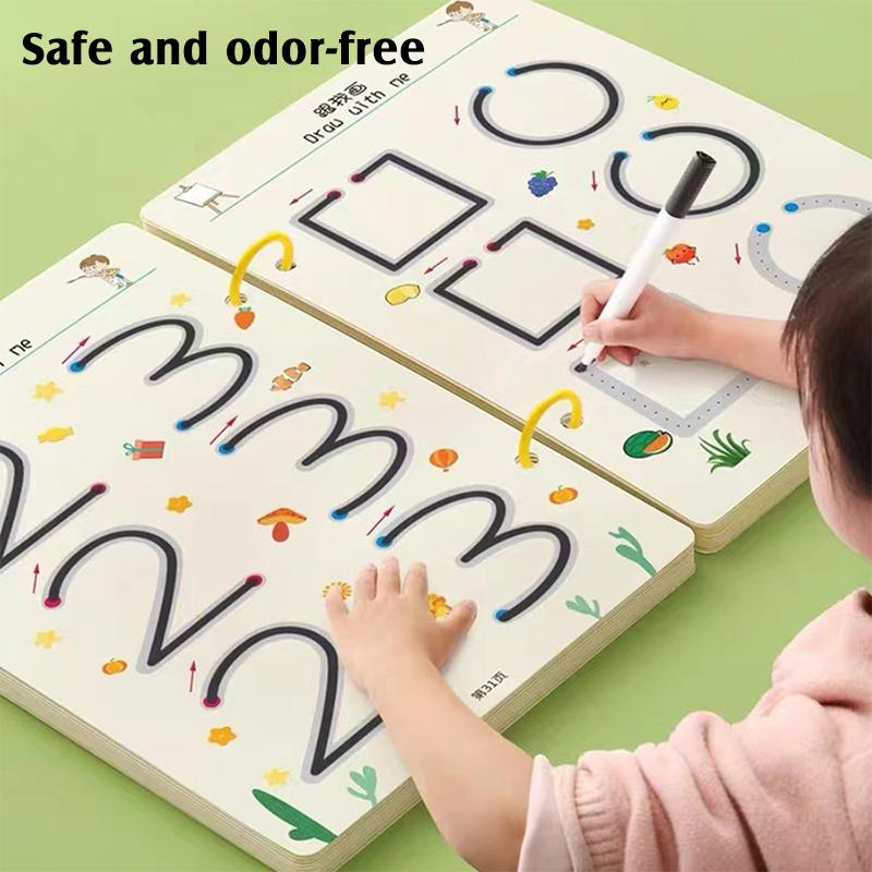 Kid Educational Toy Magical Tracing Toy with Erasable Pen Control ...
