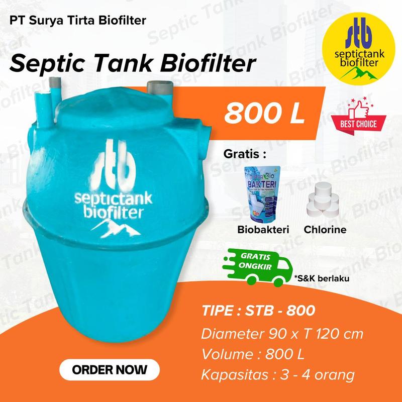 Septic Tank Biofilter STB 800 Liter – PT Surya Tirta Biofilter ...