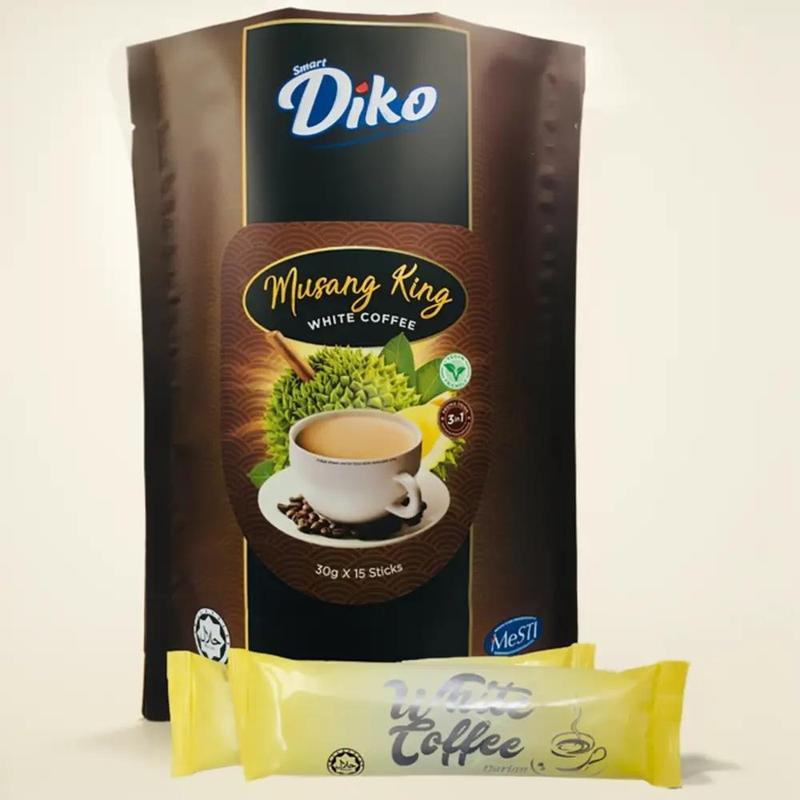 WHITE COFFEE 3 IN 1 DURIAN 30GM X 15SCT | POUCH BAG - TikTok Shop Malaysia