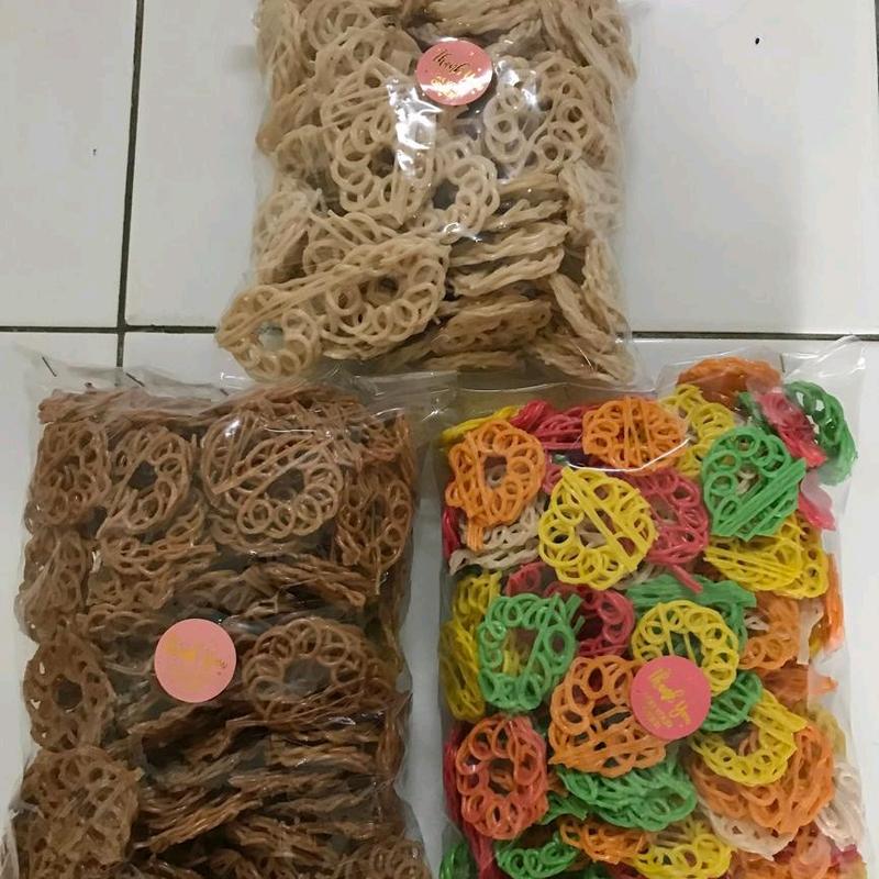 Aneka krupuk mawar kecil mentah 350gr Food Snacks - TikTok Shop Malaysia