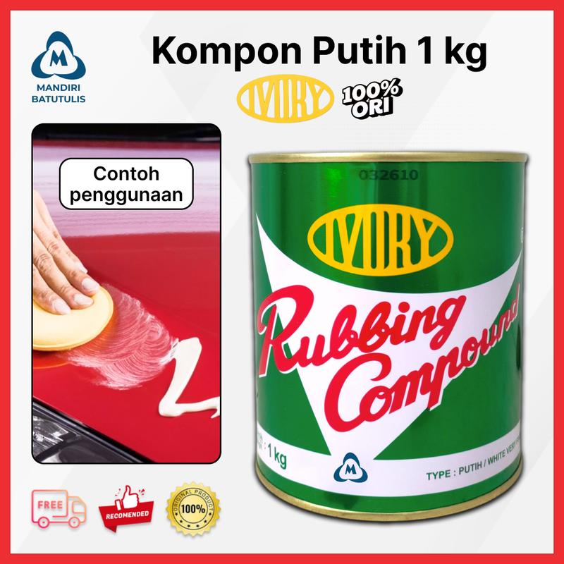 Kompon Putih IVORY Rubbing Compound 1 Kg - Kumpon Kendaraan Pasta Poles ...