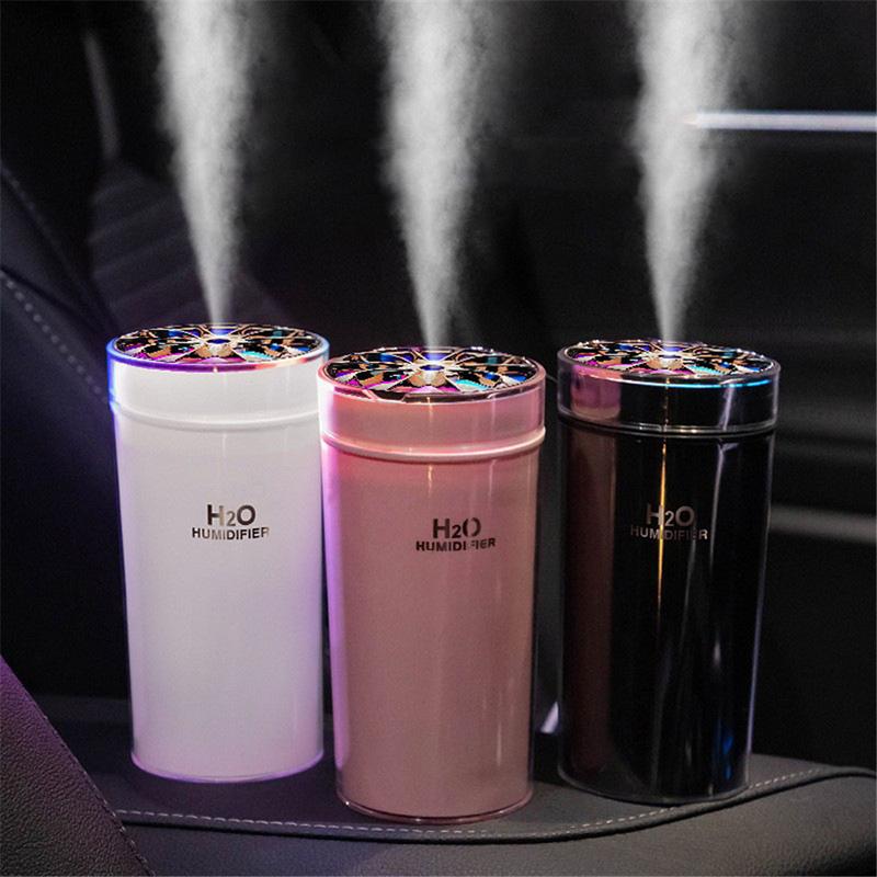 Colorful Humidifier Car USB Plug-in LED Marquee Office Desktop - TikTok ...