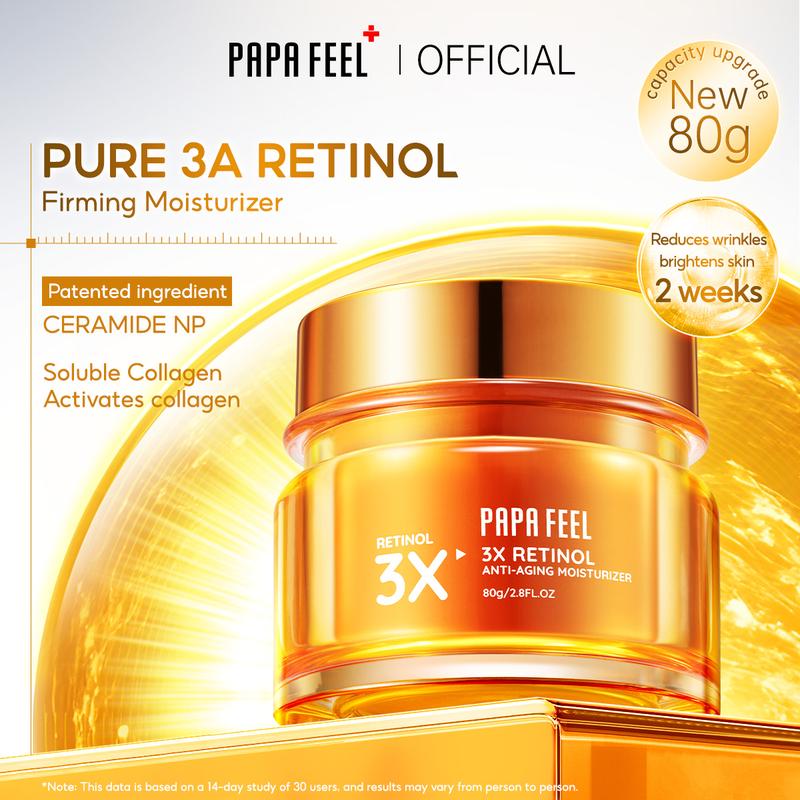 PAPA FEEL 3X Retinol Cream 80g [FDA] Night Cream Reduces wrinkles ...