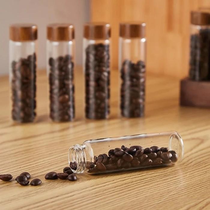 Rak Penyimpan Tabung Biji Kopi Coffee Bean Storage Display Rak - Shop ...