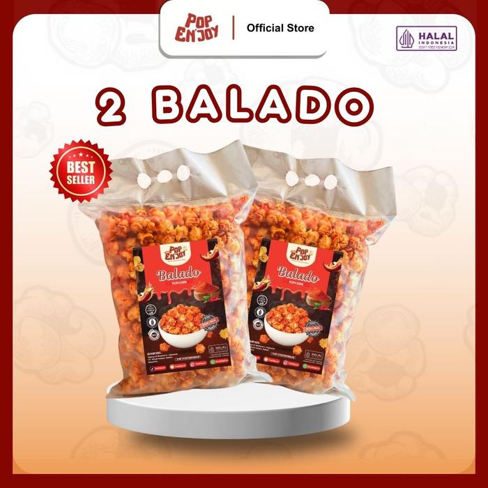 Promo PopENjoy - [TERBATAS 99K!!] POPCORN BALADO 2 x 400gr (800gr ...