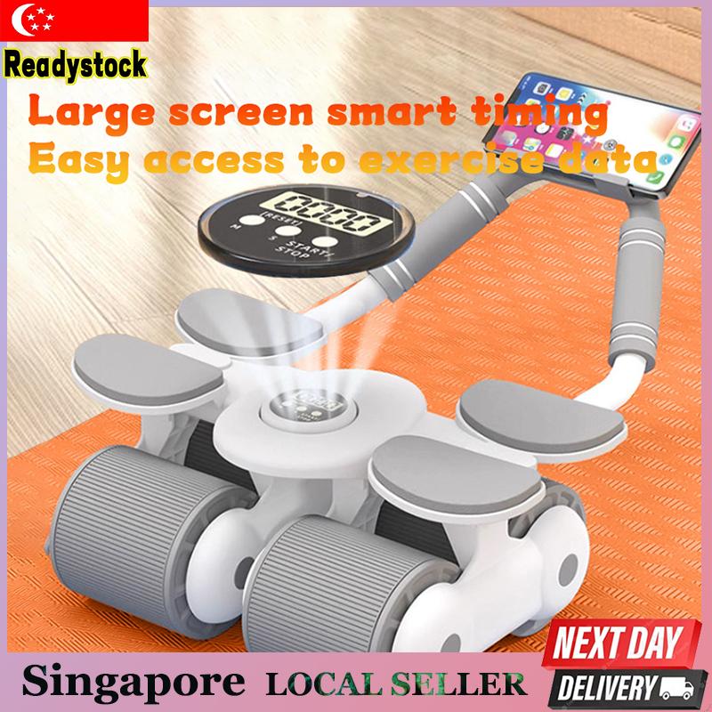 Automatic rebound abdominal wheel for abdominal contraction and ...