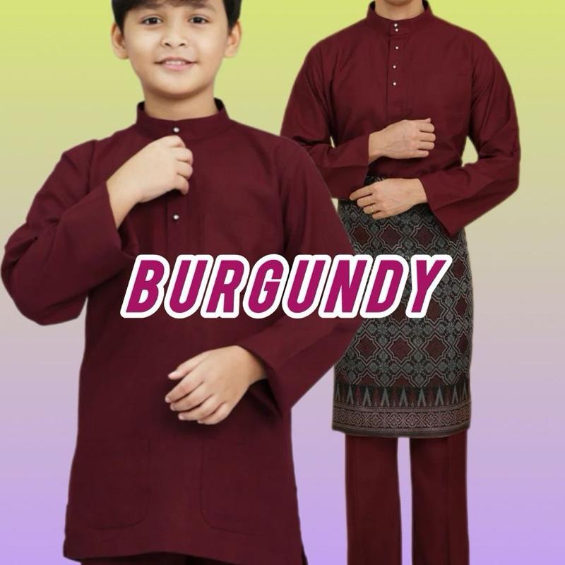 Tema 2026 Rich Brown & Burgundy Baju Melayu Slimfit Kain Pearl - TikTok ...