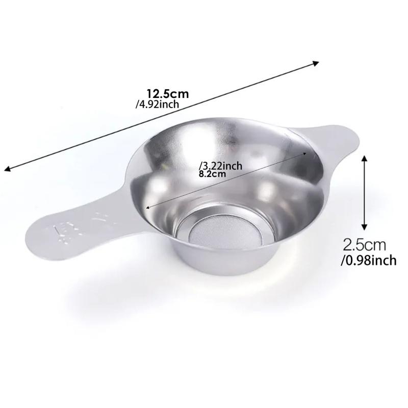 Stainless Steel Mesh Filter Colander Coffee Tea Strainers Reusable ...