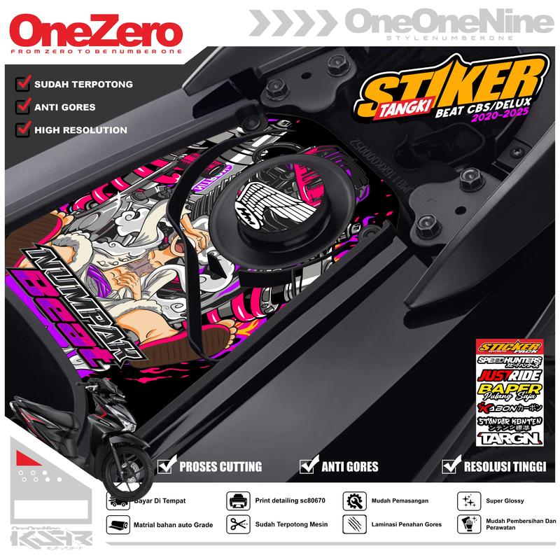 OneZero Stiker Tangki Beat CBS / Deluxe 2020 2021 2022 2023 2024 - Shop | Tokopedia